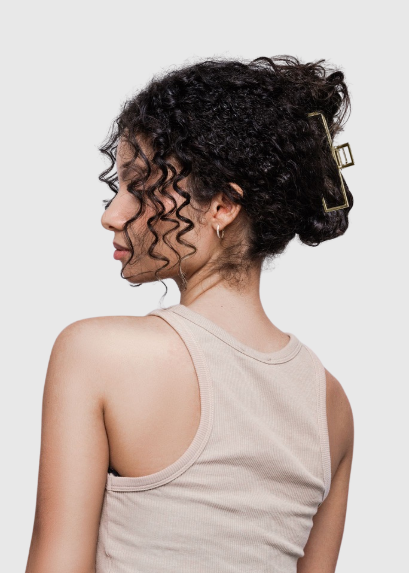 Rectangular Metal Claw Clip | Best for Curly Hair | Acrasia