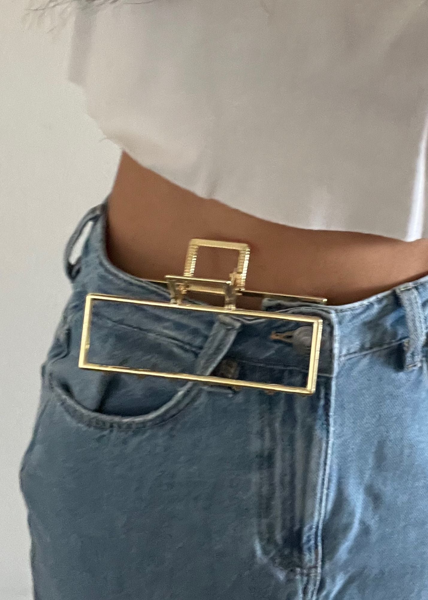 Rectangular Metal Claw Clip | Best for Curly Hair | Acrasia